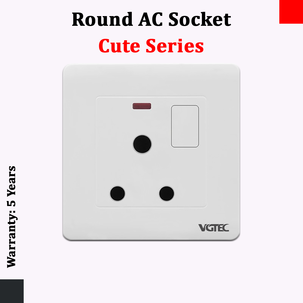 VGTEC Cute Series 3Pin Round Socket with Switch – Khujo