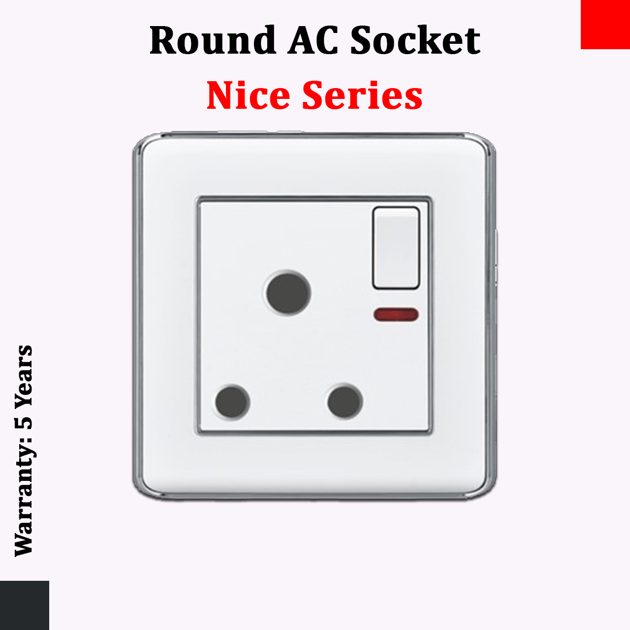 VGTEC Nice Series 3Pin Round Socket with Switch – Khujo